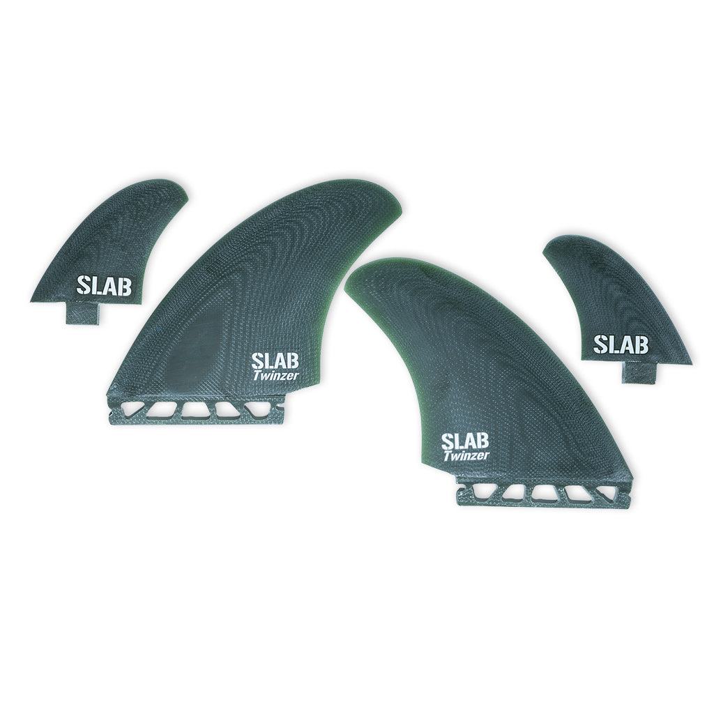 SLAB Twins THE MAKO fins - White/Amber - Futures - SLAB INDEPENDENT ...